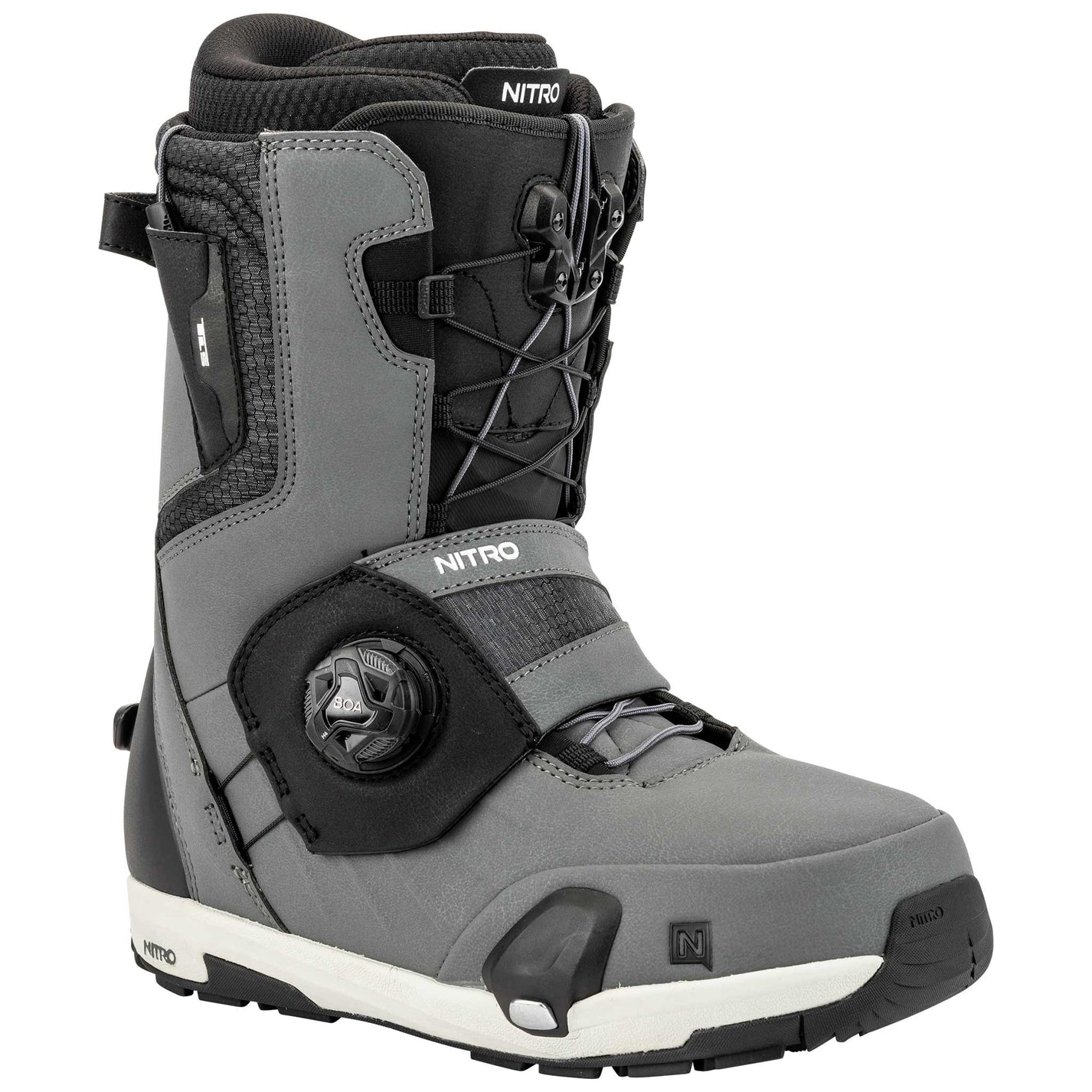 Nitro Profile TLS Step On Boots – Charcoal – Nitro Snowboards